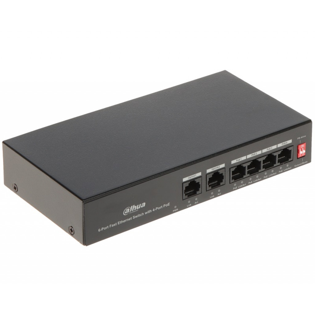 DAHUA PFS3006-4ET-36 6-Port Ethernet Switch with - Eurovik