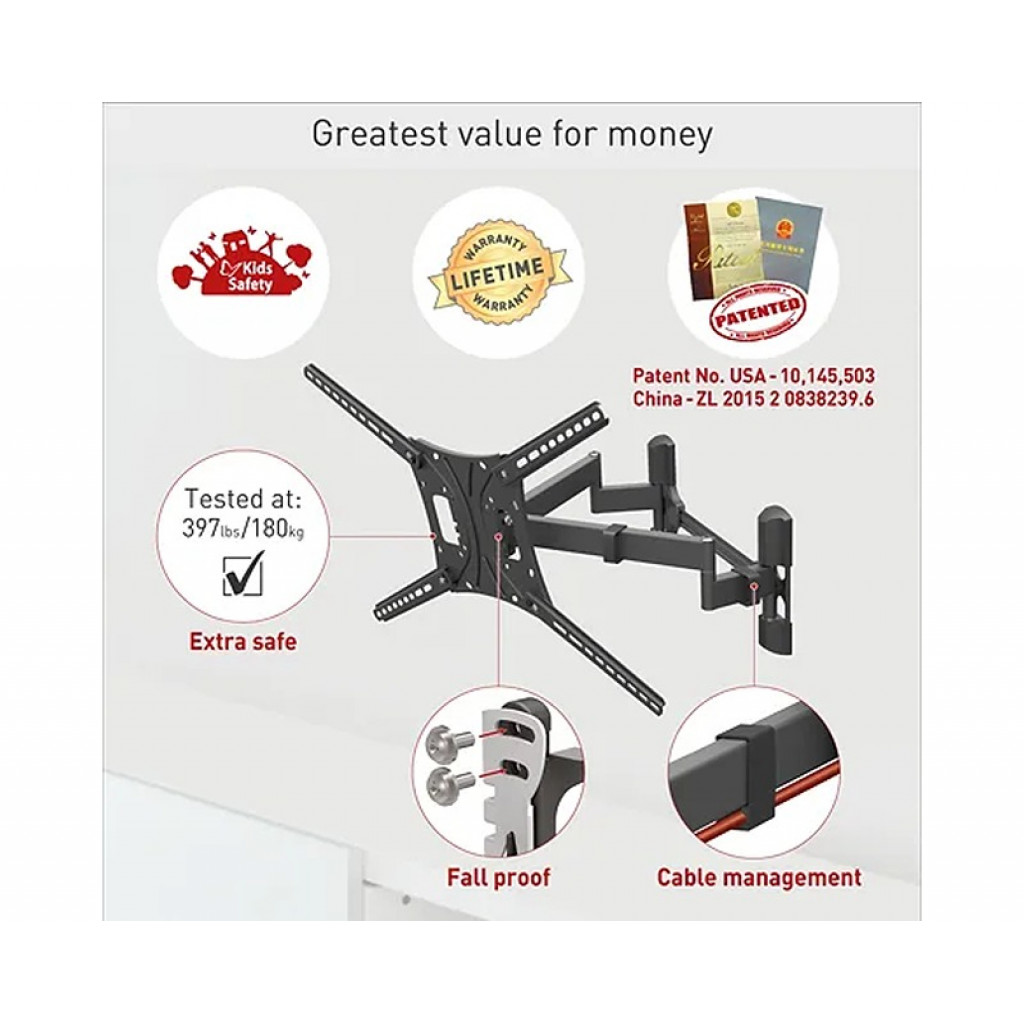 TV zglobni zidni nosač BM464 LCD od 13 do - Eurovik