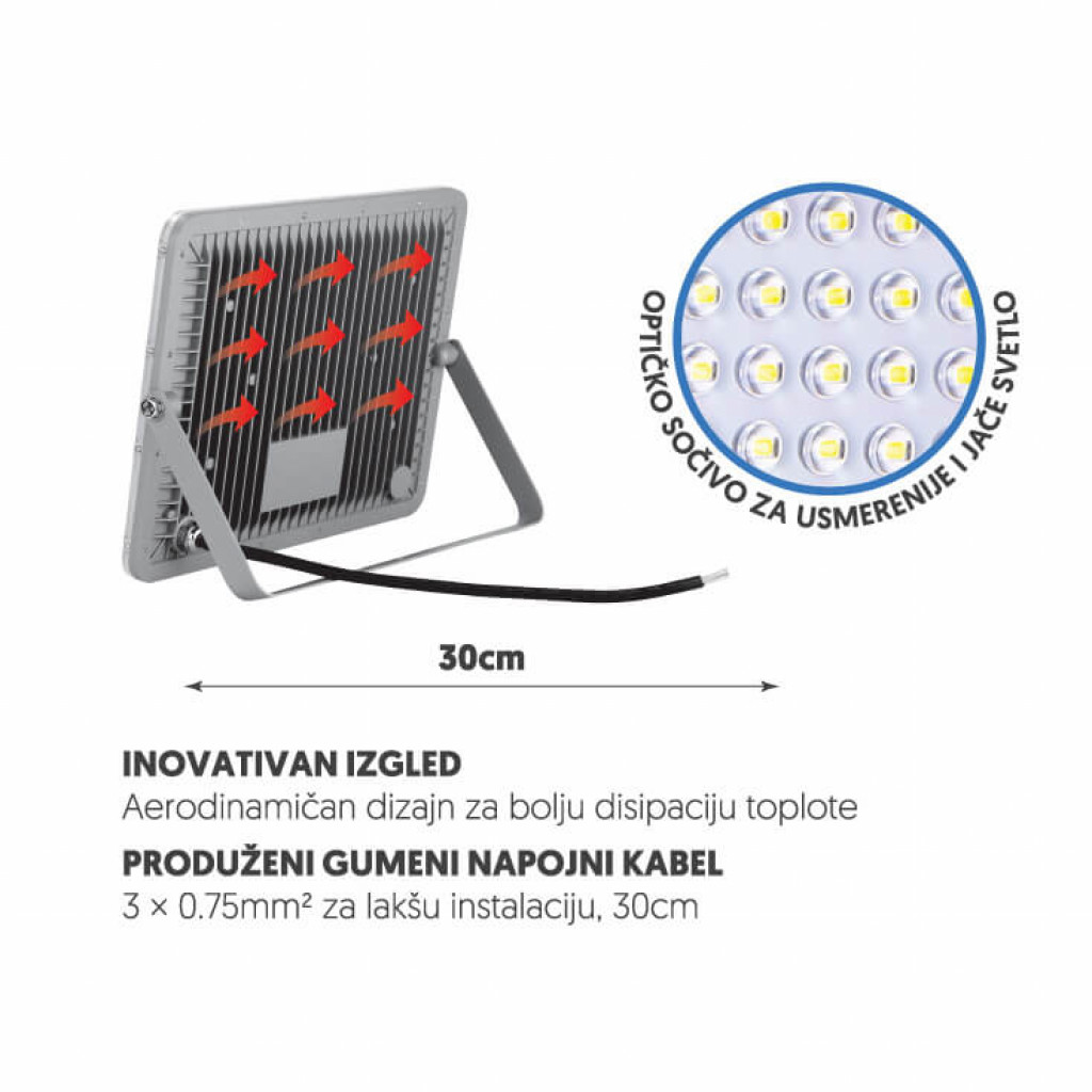 LED reflektor 200W Prosto - Eurovik