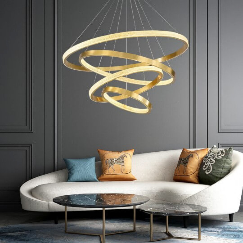 LED visilica zlatna 52W 3000K - Eurovik