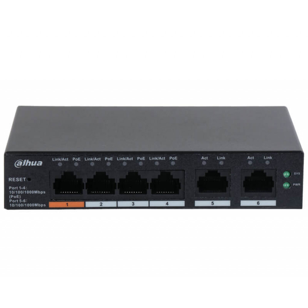 DAHUA CS4006-4GT-60 6-Port Switch with - Eurovik