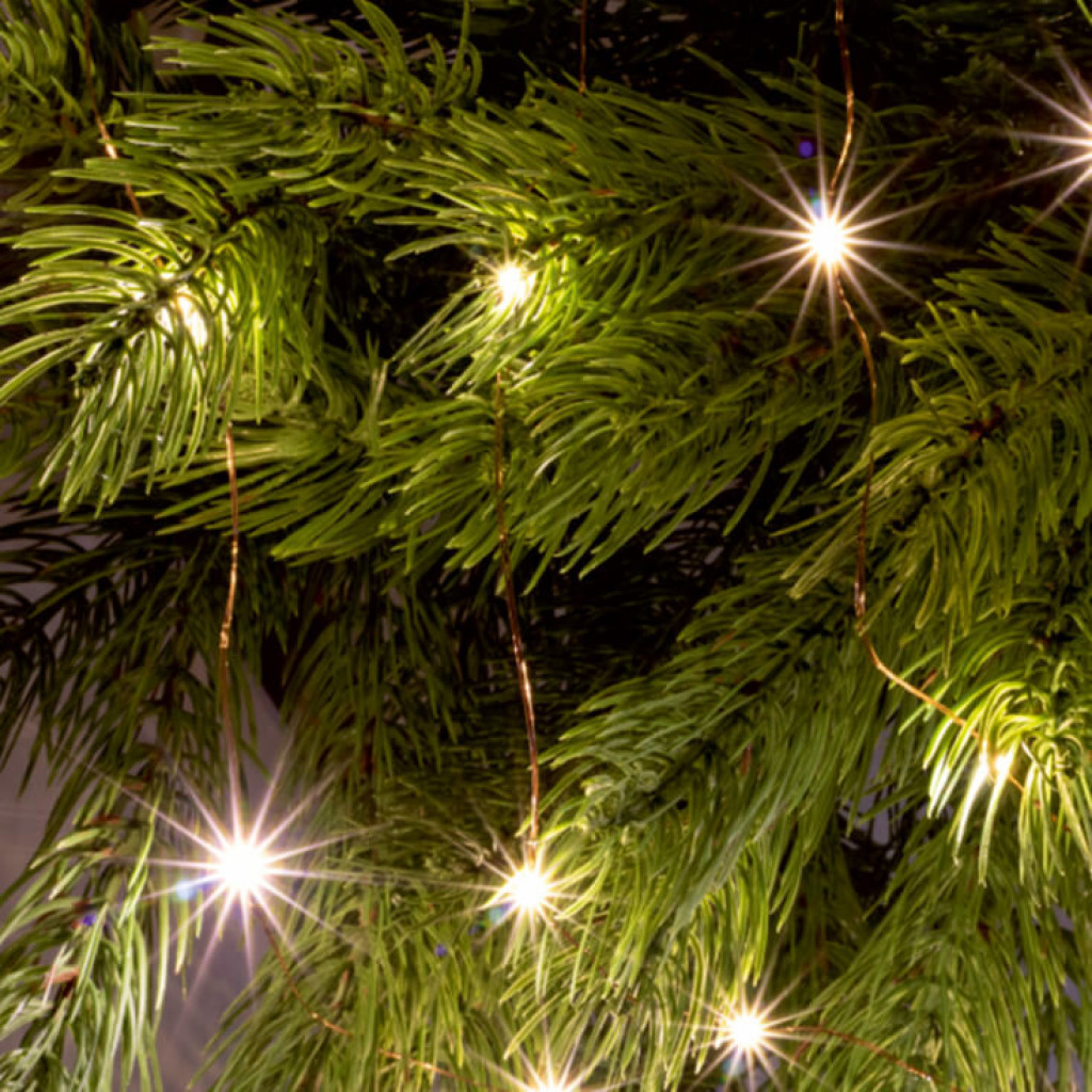 Lampice za jelku sa 20 toplo belih LED dioda - Eurovik