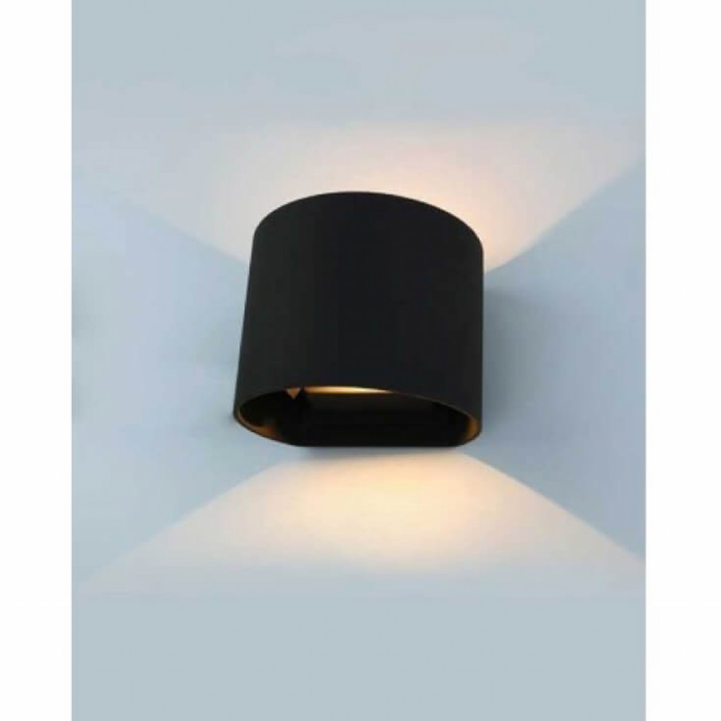 Zidna LED lampa 6W crna elegant - Eurovik